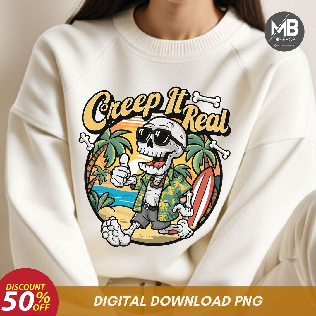 Creep It Real Png, Cute Skeleton Png, Summerween Png, Spooky Season Png ...