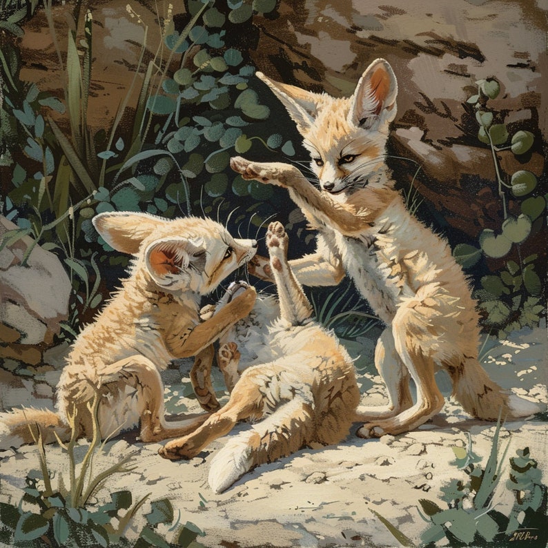10 Fennec Fox Kit Digital High Res PNG Files - Etsy Australia