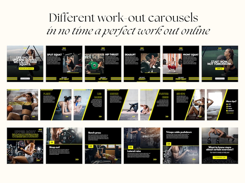 Instagram Carousel With Our Social Media Template Sport | Instagram ...