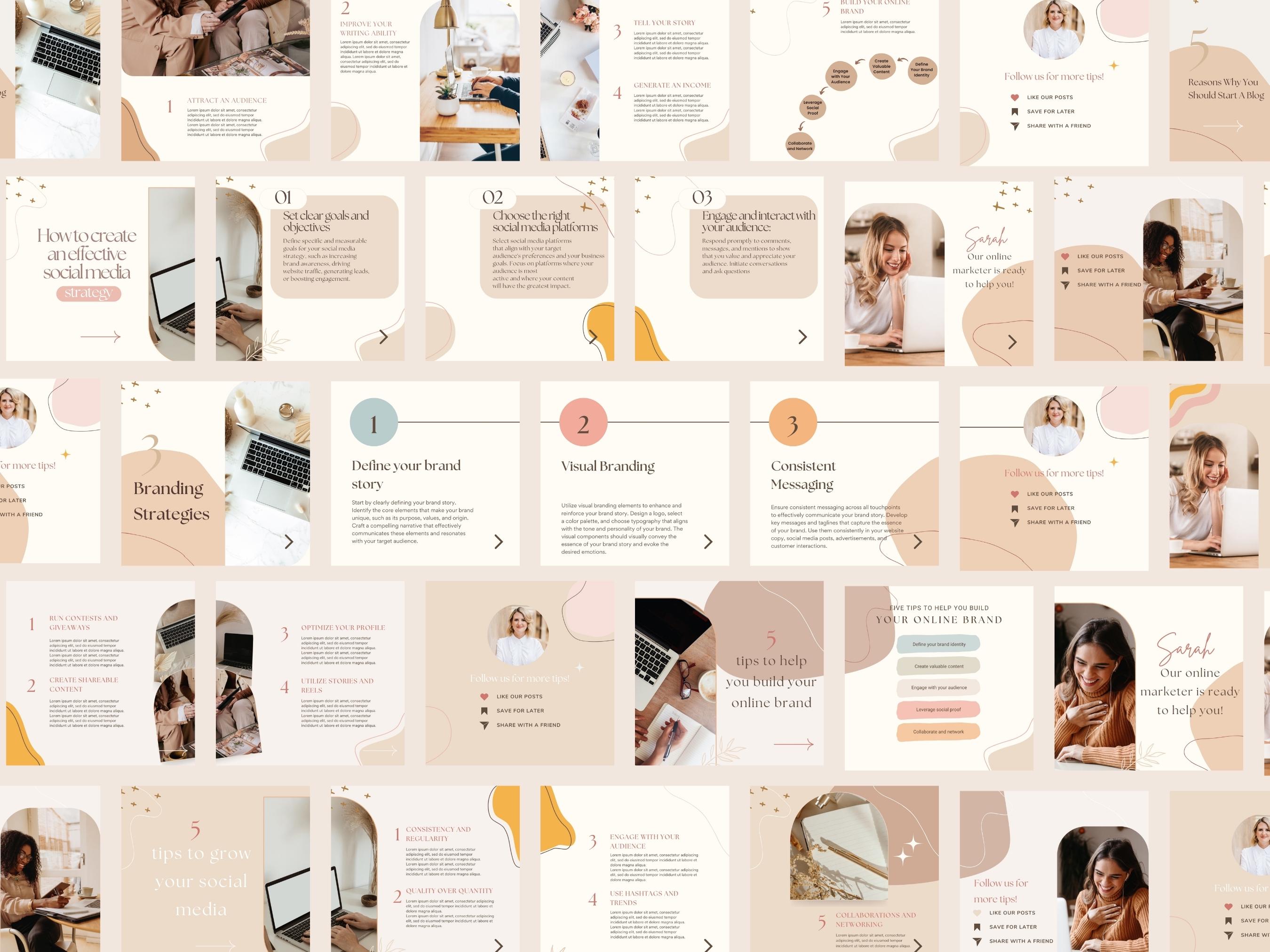 Canva Carousel Templates for Every Business | Carousel | Instagram ...