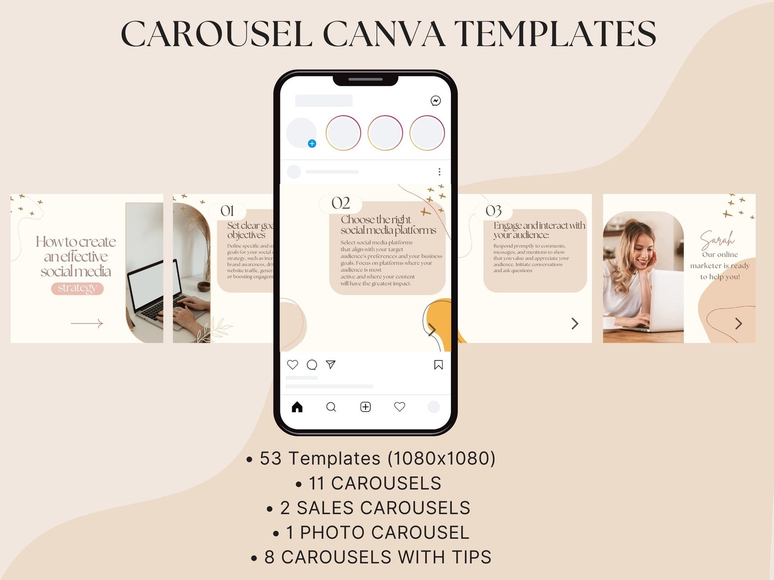 Canva Carousel Templates for Every Business | Carousel | Instagram ...