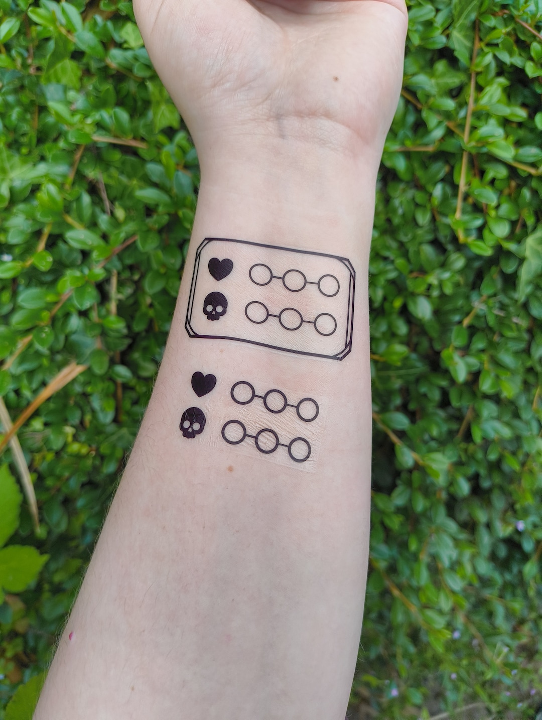 D&D Death Saving Throw Temporary Tattoo - Etsy