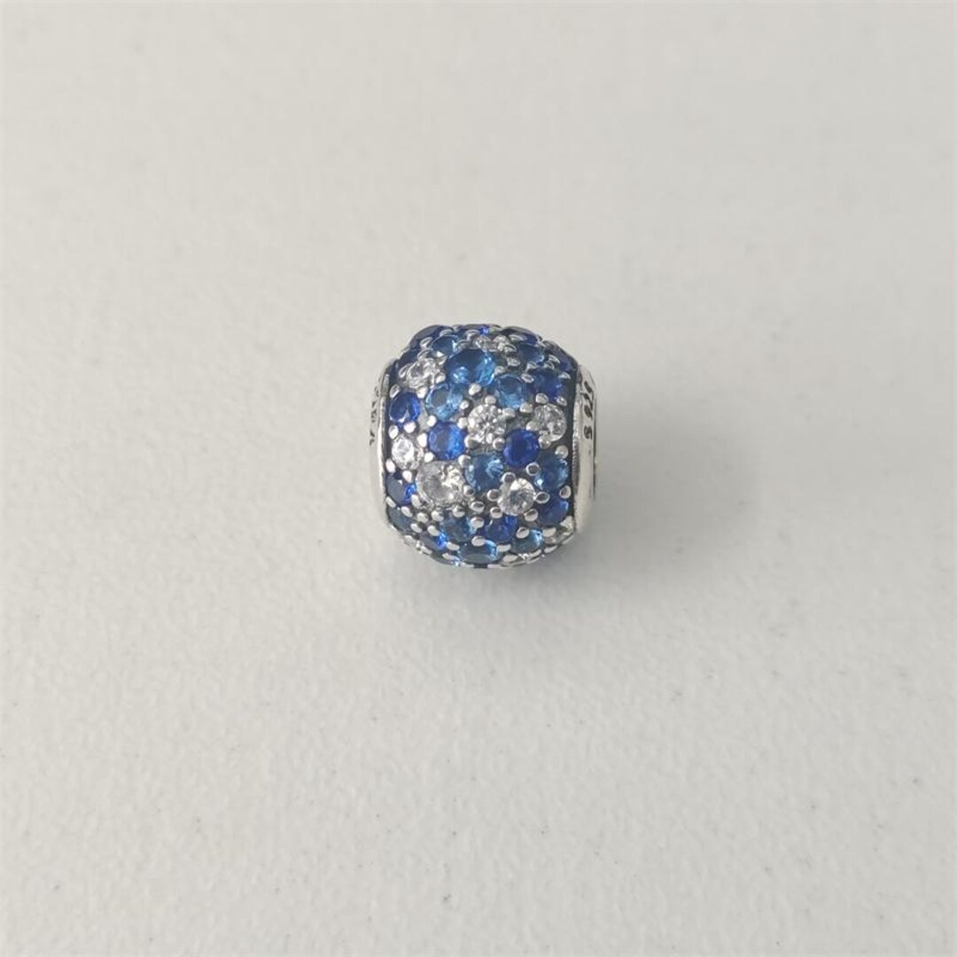 Pandora Charm Bead Sky Mosaic Pavé Mixed Blue Crystals S925 - Etsy