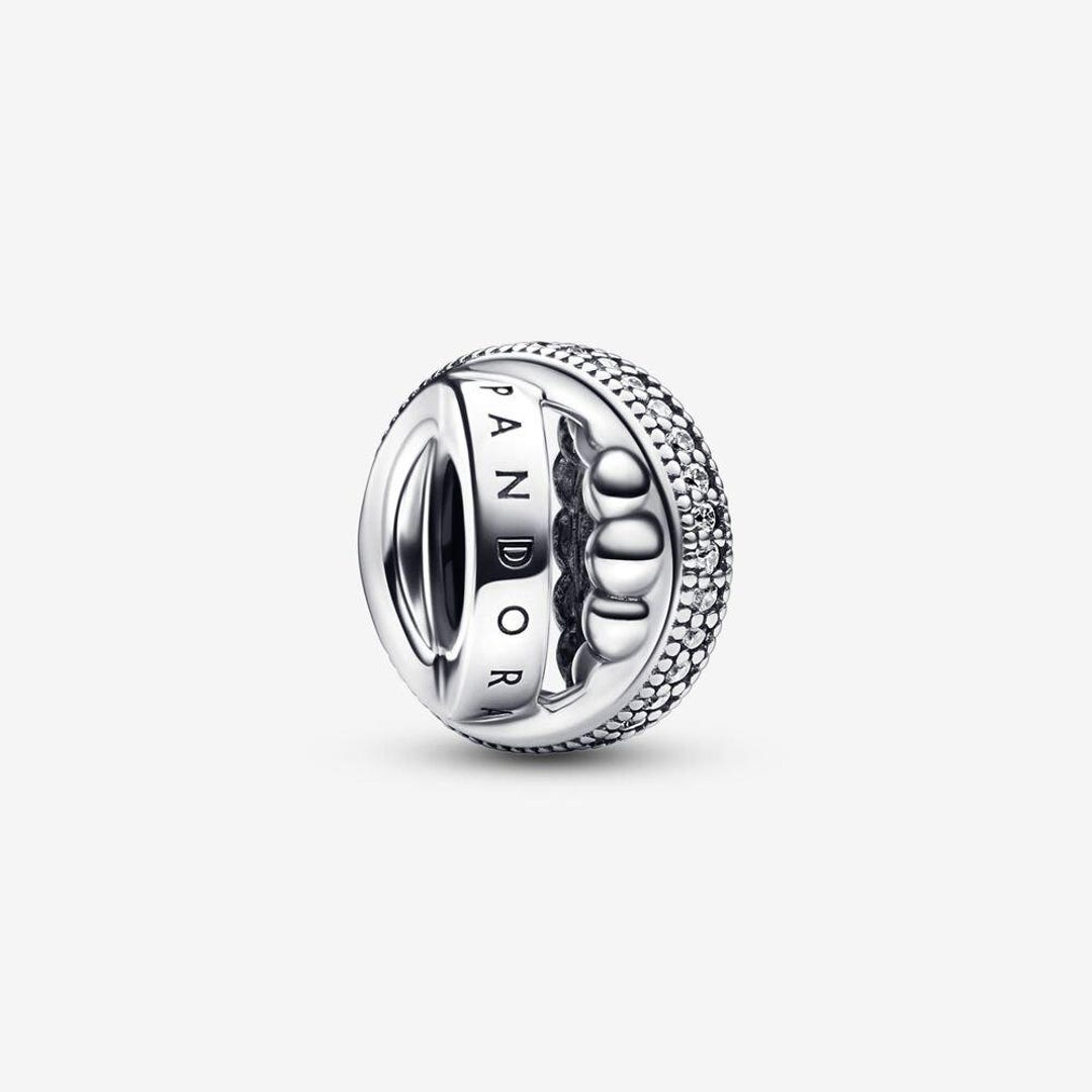 Pandora Signature Collection Logo Pavé Pave, Beading 3-in-1 Charm - Etsy