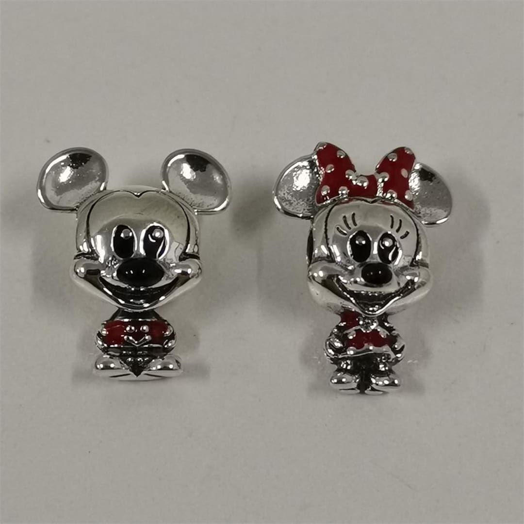 Pandora Mickey and Minnie Mouse Charm Set - Etsy