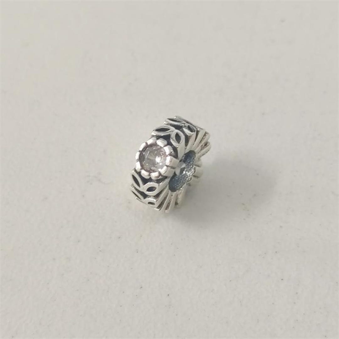 Pandora Sparkling Forest Flower Spacer Charm ALE 925 - Etsy