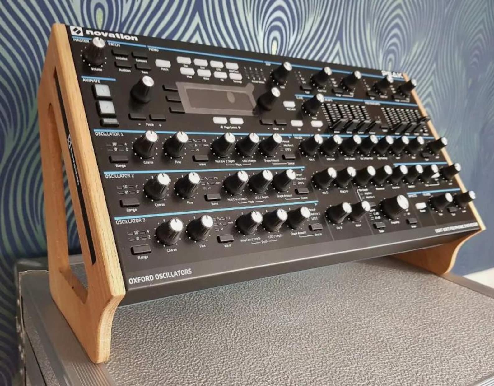 Novation Peak Solid Oak Dual Angle Stand From Synths and Wood - Etsy