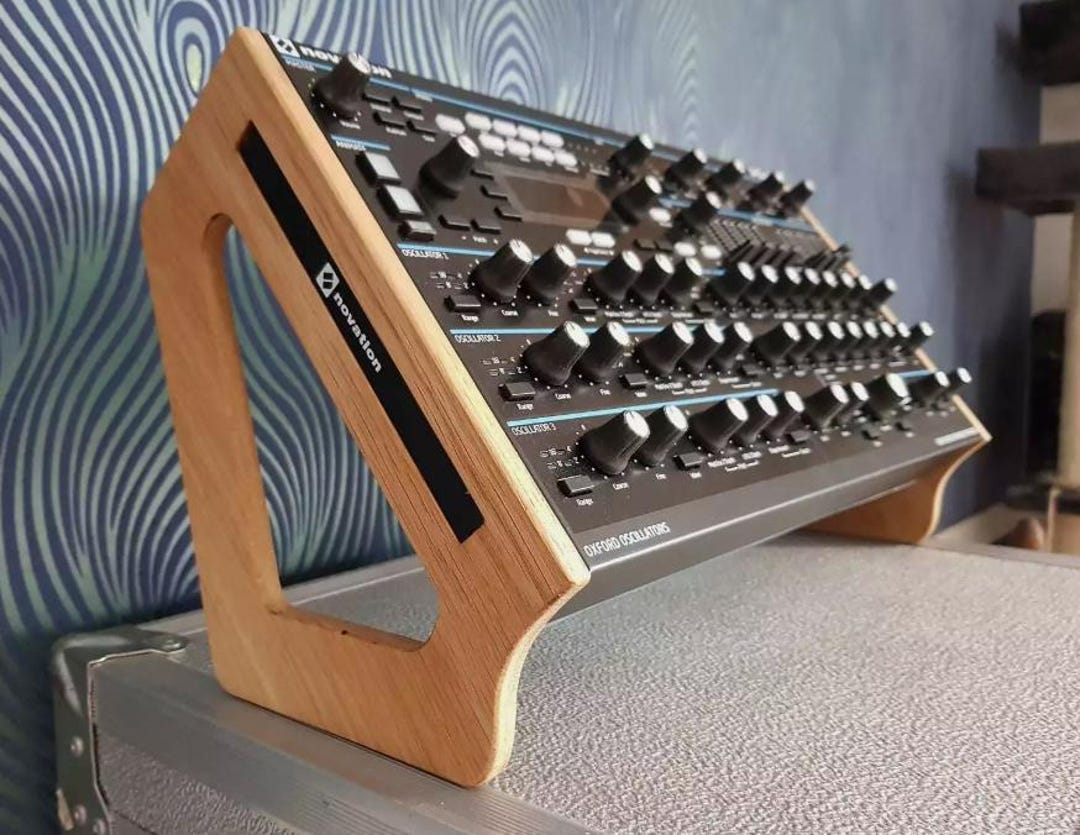 Novation Peak Solid Oak Dual Angle Stand From Synths and Wood - Etsy