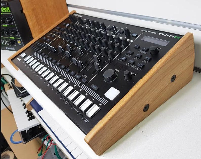 Roland TR8S Solid Oak Stand From Synths and Wood - Etsy