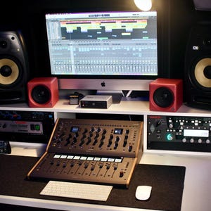 Softube Console & Fader MK3 Solid Oak Dual Stand From Synths and Wood ...