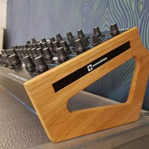 Novation Peak Solid Oak Dual Angle Stand From Synths and Wood - Etsy