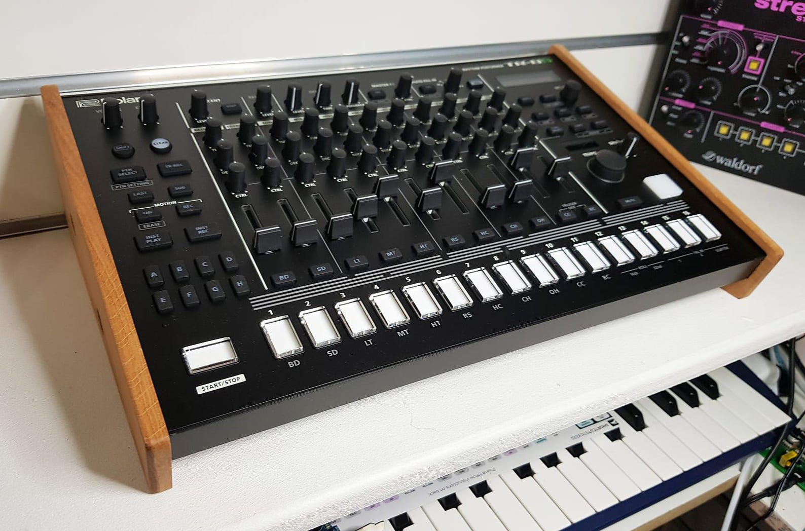 Roland TR8S Solid Oak Stand From Synths and Wood - Etsy