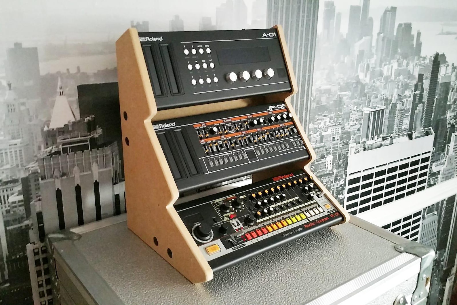 Triple Roland Boutique Plain MDF Recessed Stand From Synths and Wood - Etsy