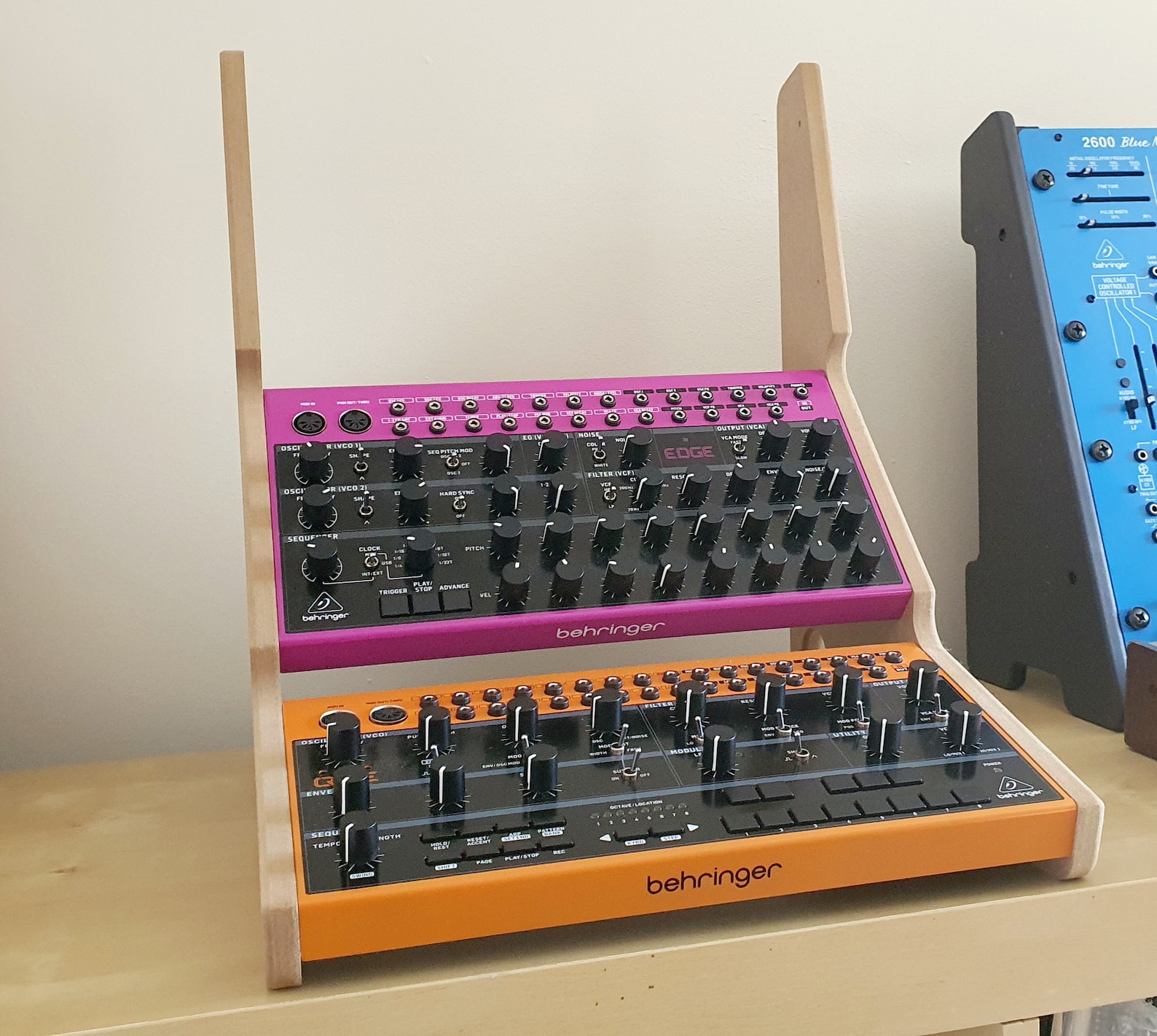 Behringer Crave, Edge & Spice MDF Triple Stand From Synths and Wood - Etsy