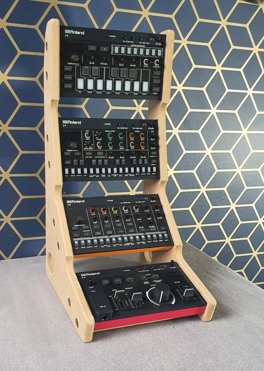 Roland Aira Compact S1 J6 T8 E4 - MDF QUAD Stand From Synths and Wood ...