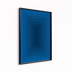Blue Abstract Art Print - Wall Posters for Living Room – Abstract ...