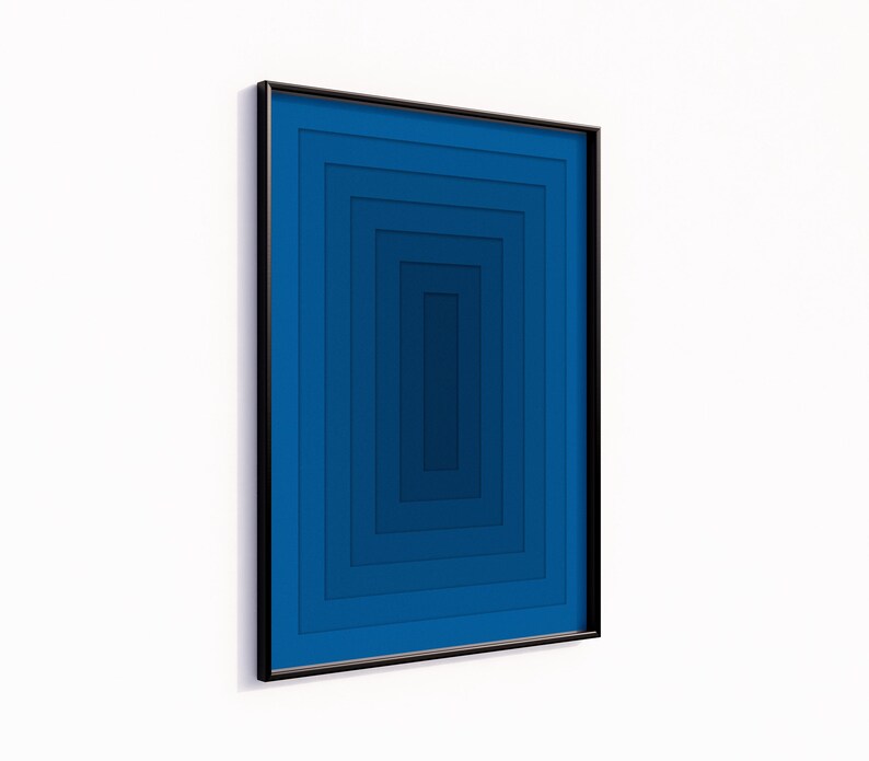 Blue Abstract Art Print Wall Posters for Living Room Abstract Printable ...