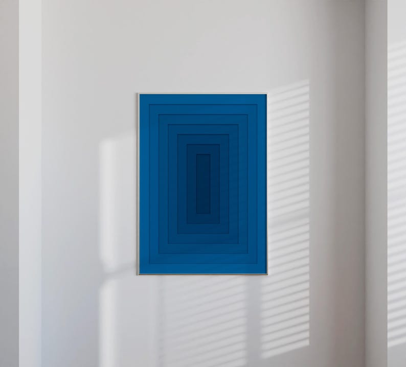 Blue Abstract Art Print - Wall Posters for Living Room – Abstract ...