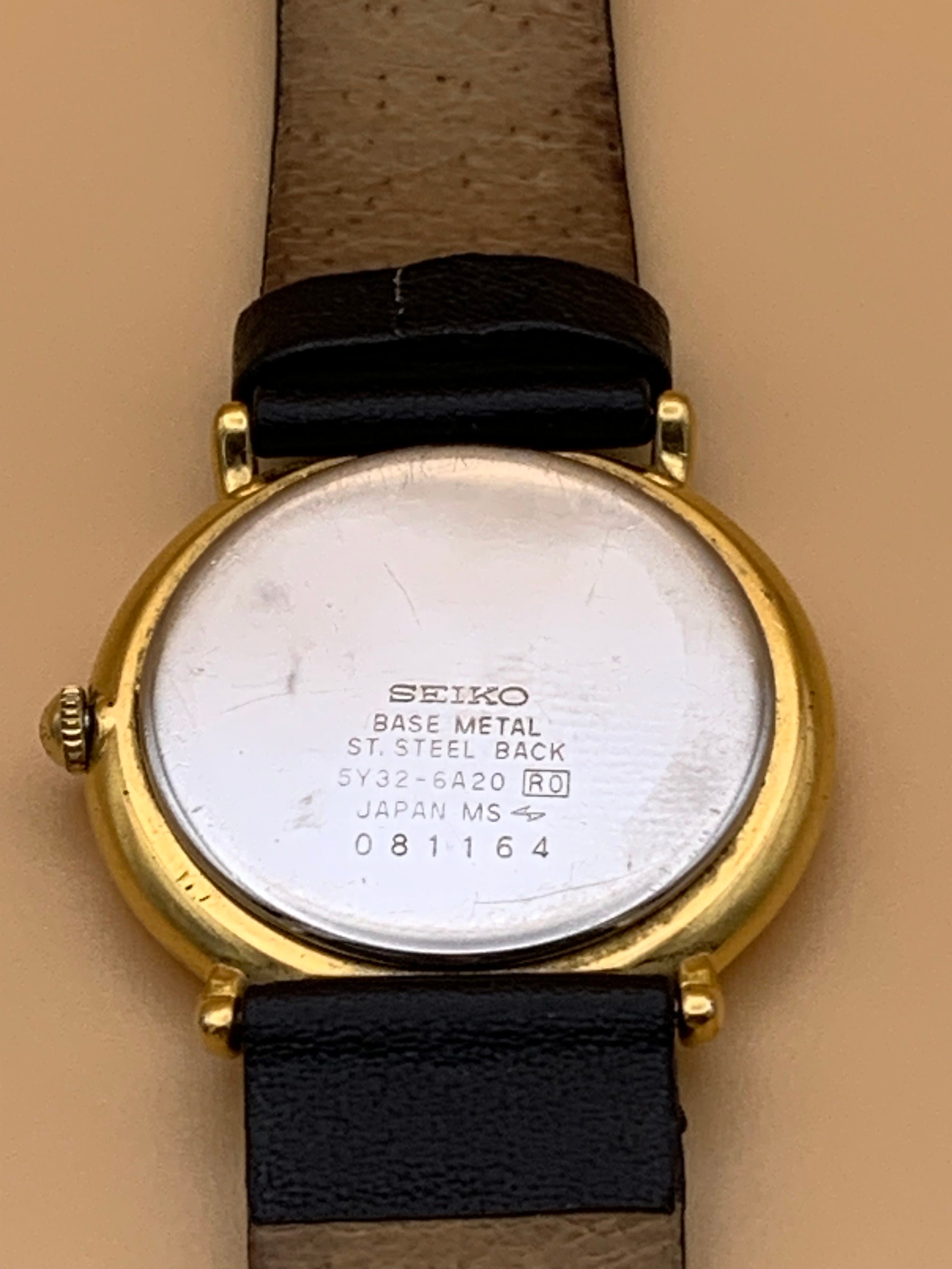 Ladies Watch Seiko White Dial Gold-tone Date Just 5Y32-6A20 Quartz ...