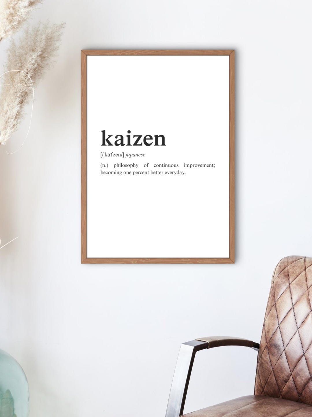 Kaizen Definition Print, Japanese Quote Poster, Kaizen Art Prints, Aesthetic Poster, Minimalist ...