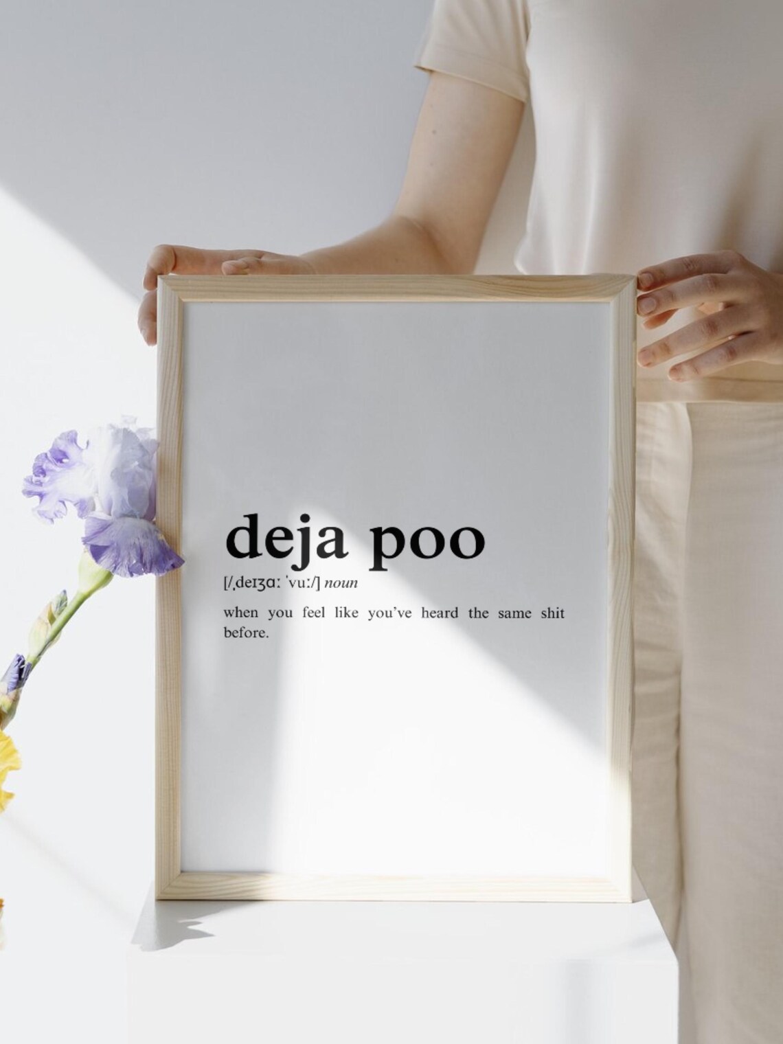 Deja Poo Definition Print, Deja Poo Quote Poster, Deja Poo Art Prints ...