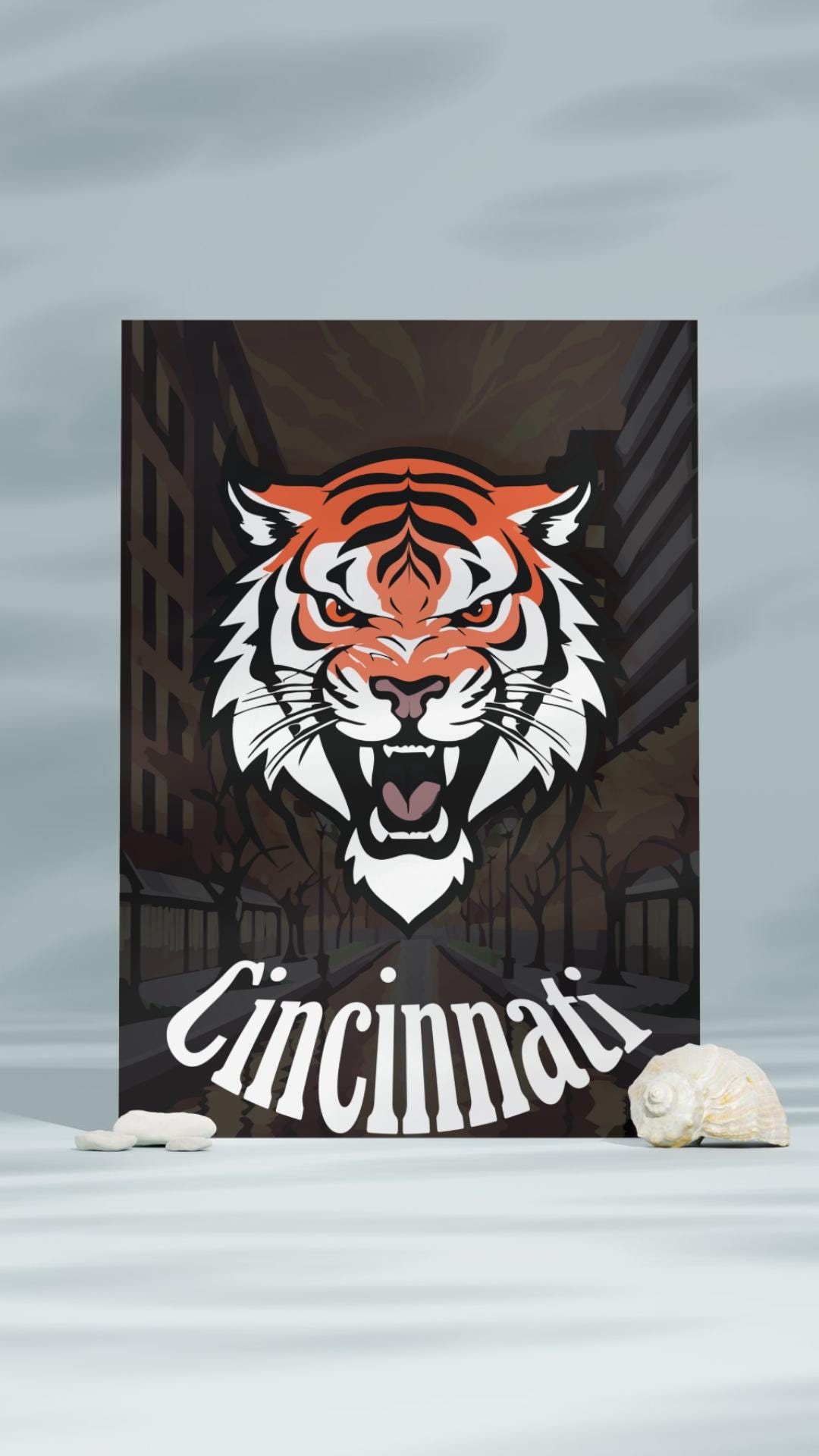 Bengals Poster Printable Unique Digital Artwork for NFL Fans Gift ...