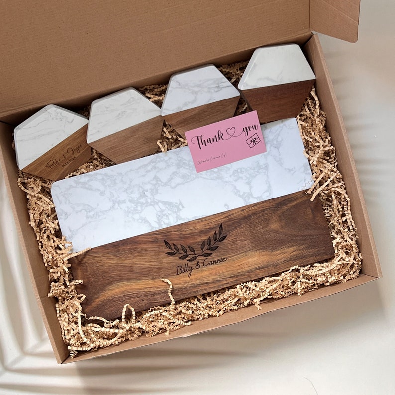 Marble Wood Charcuterie Board,gift for Couple,wedding Gift,engagement ...