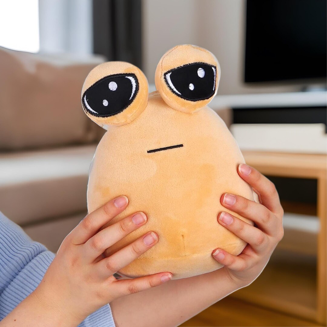 Pou Plush Toy, Cute Soft Stuffed Animal, Cozy Kids Gift, Squishy Pou ...