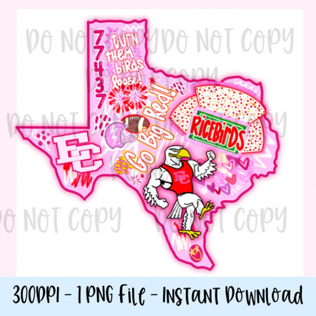 Preppy Ricebirds T Shirt Design - PNG - Preppy Texas Football Png ...