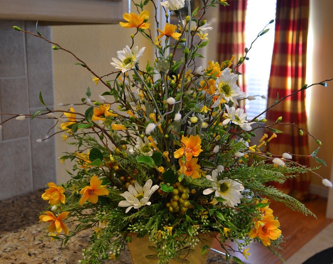 Spring Daisy Arrangement - Etsy