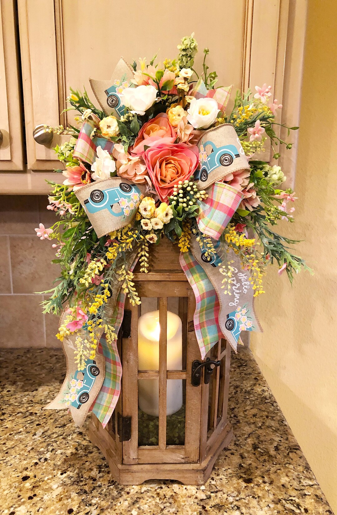 Hello Spring Lantern Swag - Etsy