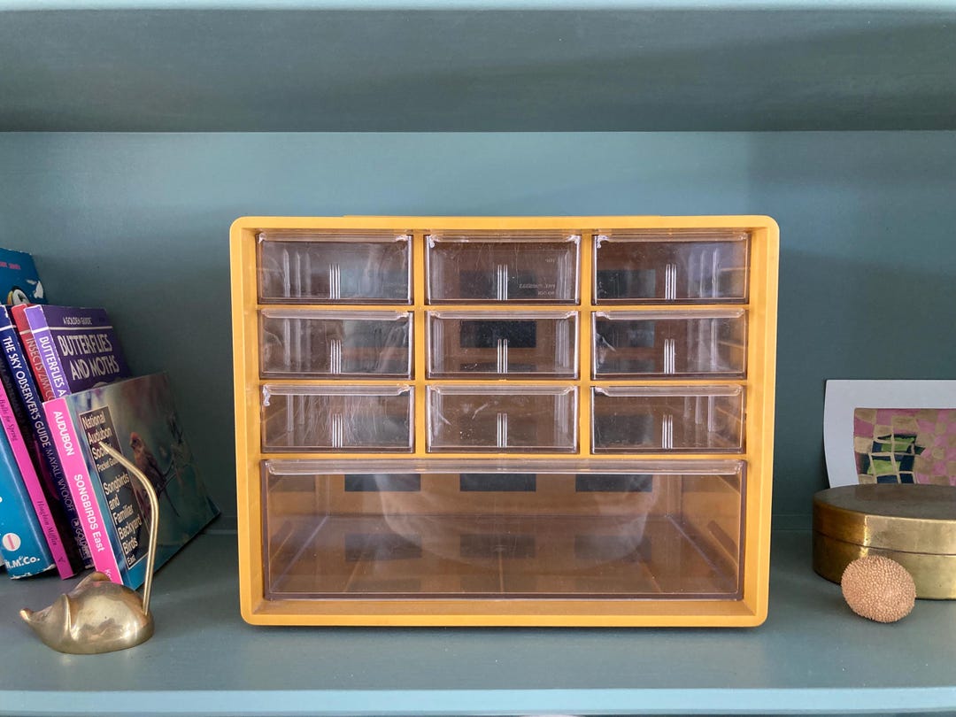Vintage Akro Mills Mustard 10 Drawer Organizer - Etsy