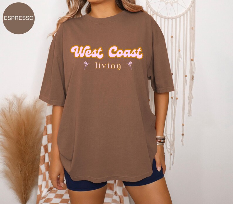 Comfort Colors West Coast T-shirt, Beach Shirts, Summer Coastal ...