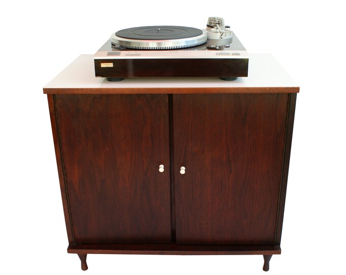 Mid Century Modern Record Cabinet Herman Miller Nelson Style - Etsy