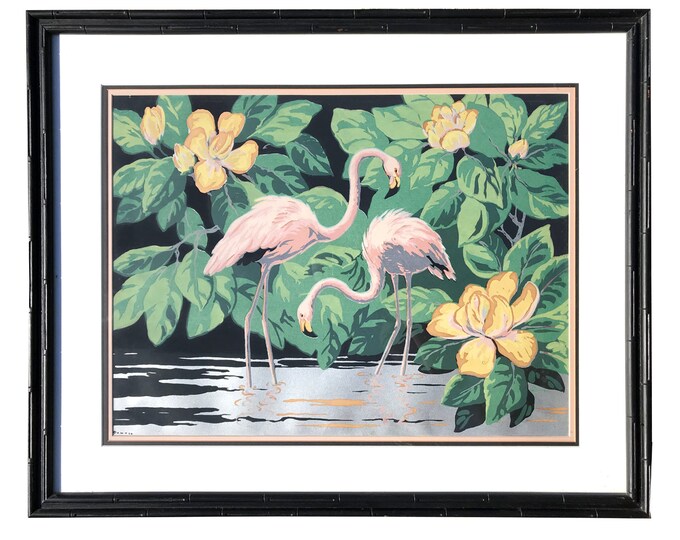 1940s Old Florida Flamingo Print by Hemia Calpini - Etsy