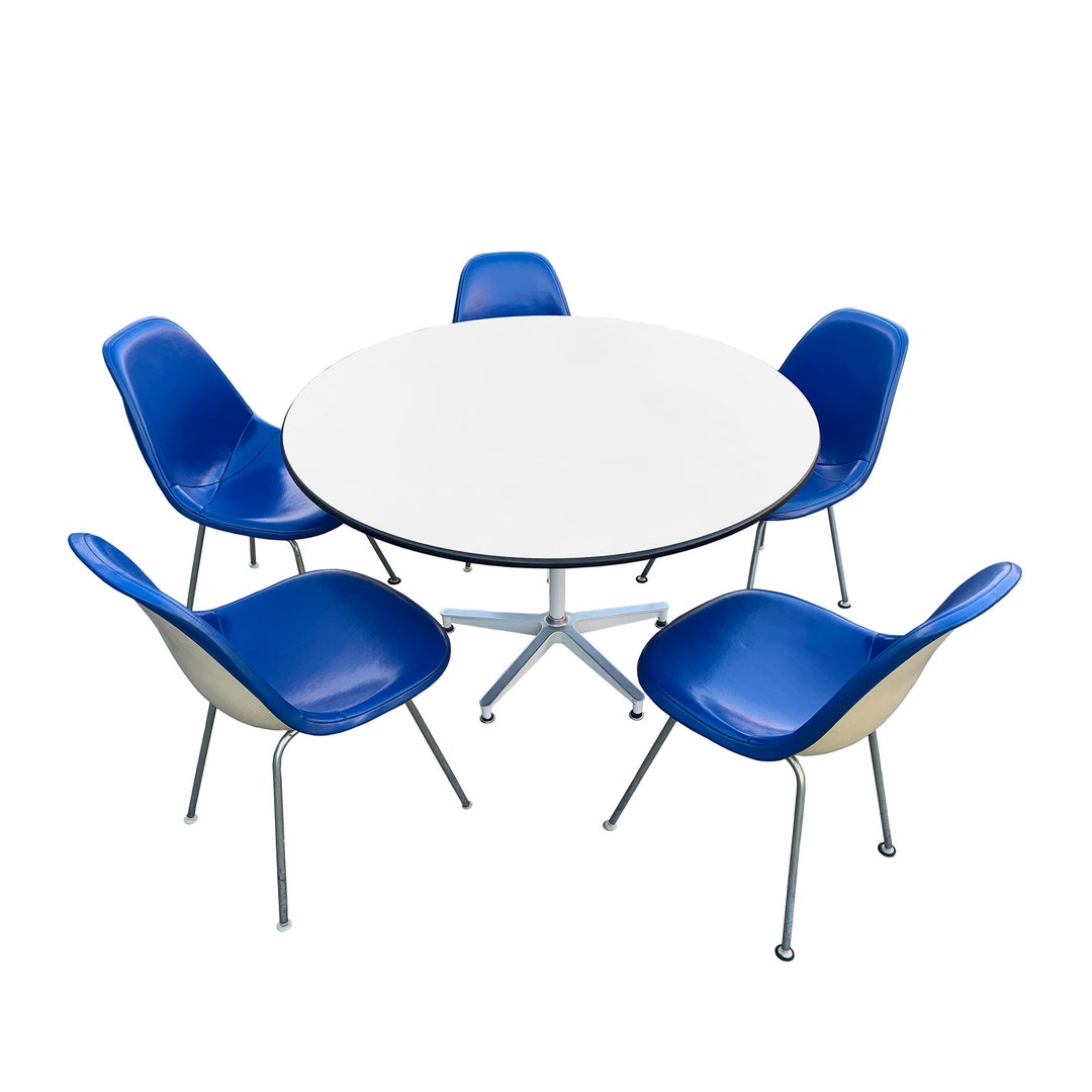 Charles Eames Blue Herman Miller Shell Chairs and Early Eames - Etsy