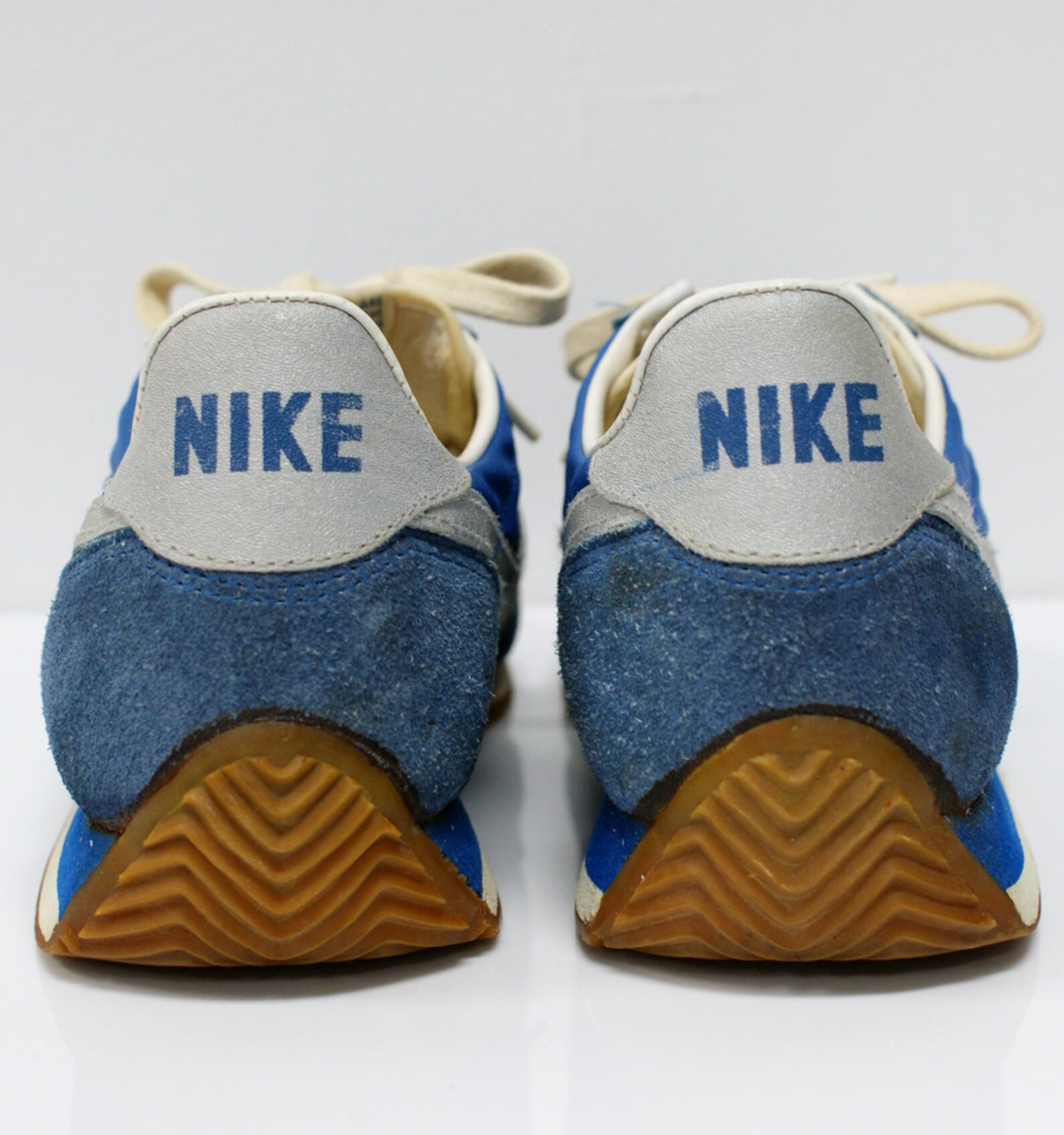 Vintage Pair of 1970s-80s Nike Sneakers Blue and Silver size | Etsy