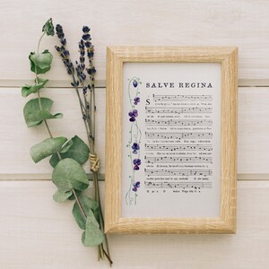 Salve Regina | Hymn Printable | Marian Hymn | Marian Antiphon Print ...