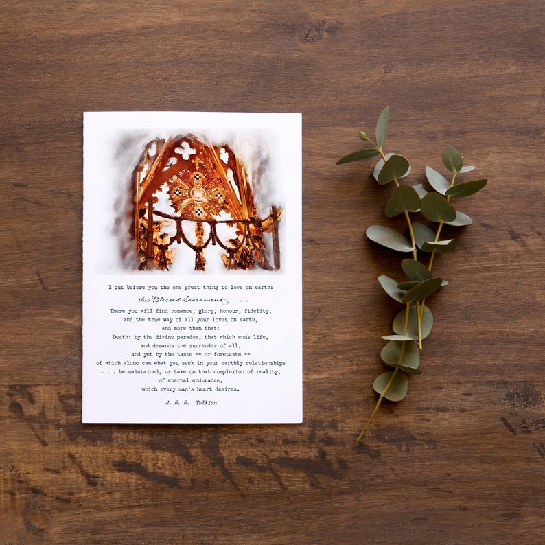 Blessed Sacrament | Eucharist Painting | Eucharist Artwork | Tolkien ...