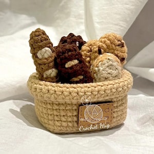 Crochet Bread Basket Pattern PDF, Cute Mini Bread Basket, Pattern With ...