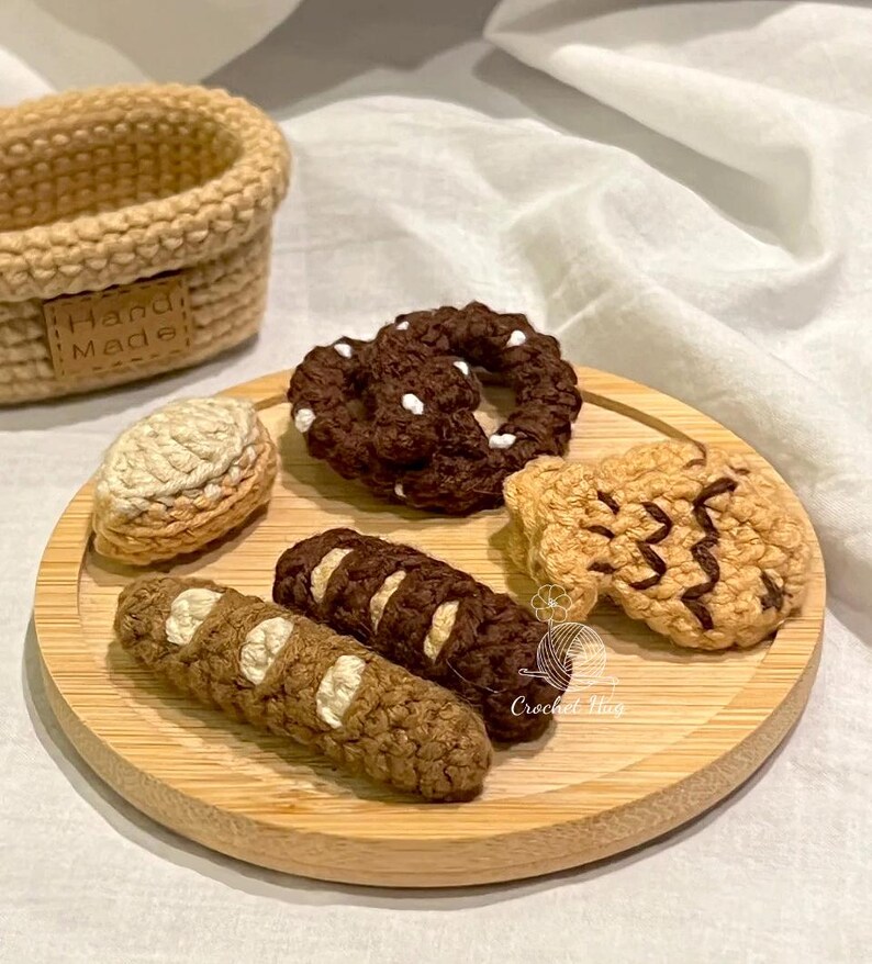 Crochet Bread Basket Pattern PDF, Cute Mini Bread Basket, Pattern With ...