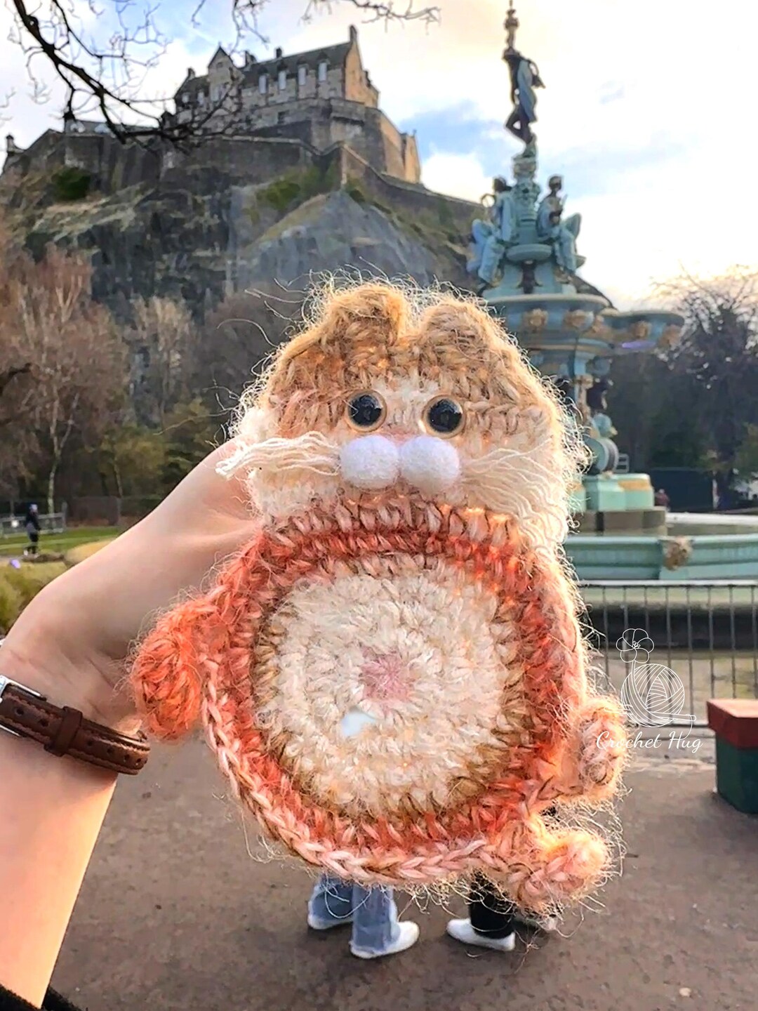 Crochet Cat Coaster Pattern PDF – Crochet and Wool Felt, Cute Cat Drink ...