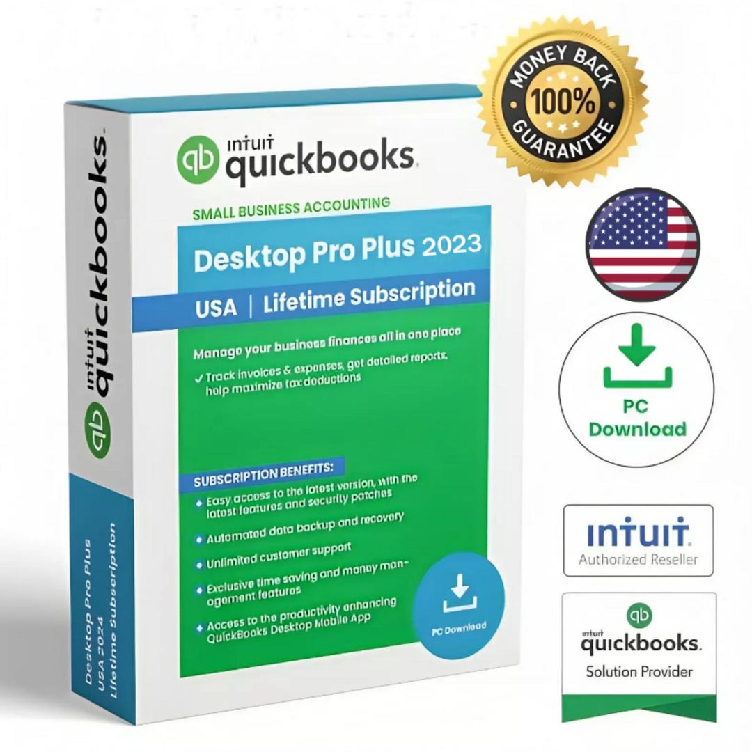 Quickbooks Desktop Pro 2023 for Windows Lifetime Subscription - Etsy