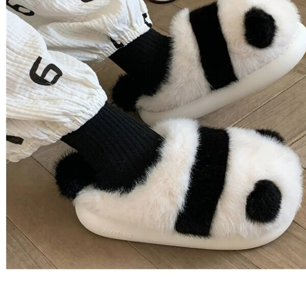 Panda Slippers - Etsy