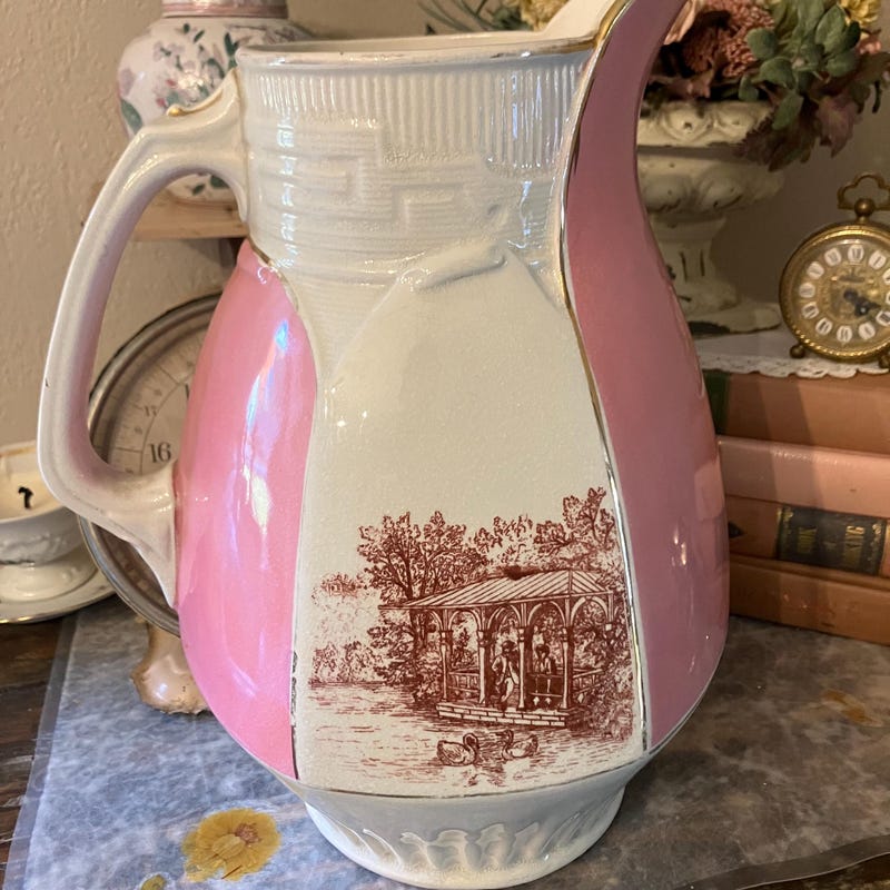 Pink Transfer Ware - Etsy