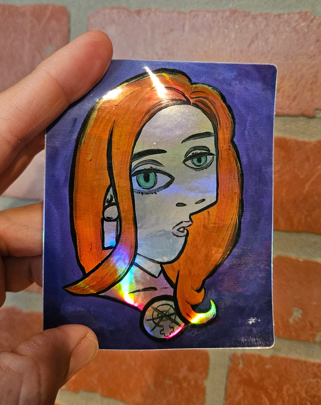 Atom Eve Iridescent Vinyl Sticker - Etsy