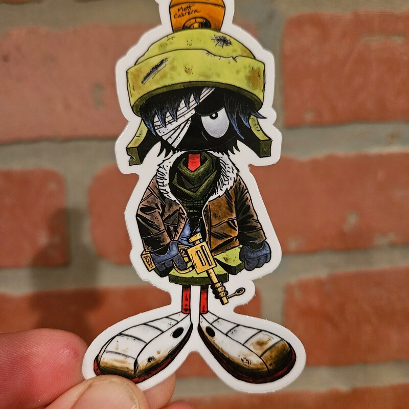 Marvin the Martian Sticker - Etsy