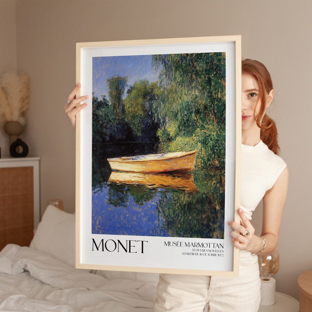 Vintage Monet Poster, Claude Monet Poster, Monet Exhibition Print ...