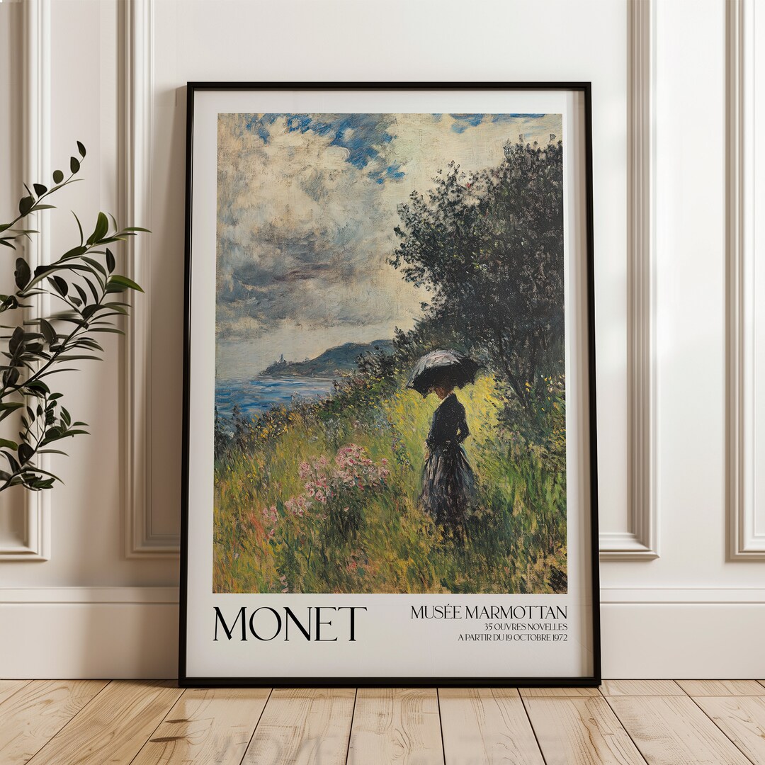 Monet Print, Claude Monet Poster, Monet Exhibition Print, Vintage Home ...