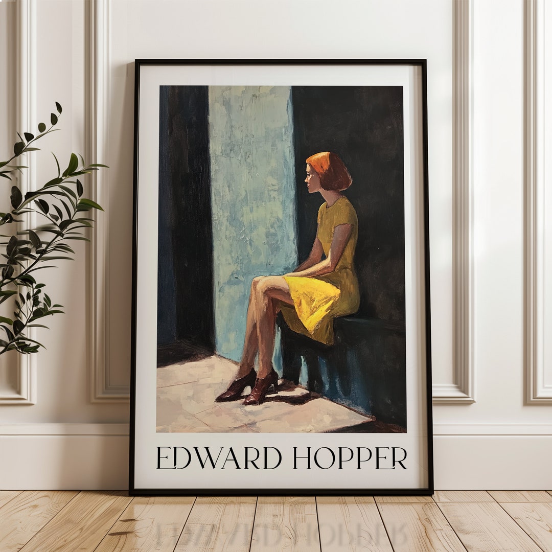 Edward Hopper Print, Edward Hopper Poster, Mid Century Modern, Monet ...